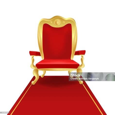 럭셔리 황금 왕 왕좌의 의자 레드 로얄 카펫 벡터 그래픽 일러스트 왕좌에 대한 스톡 벡터 아트 및 기타 이미지 왕좌 승리 동작 활동 가구 Istock