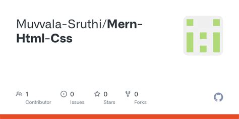 Github Muvvala Sruthi Mern Html Css