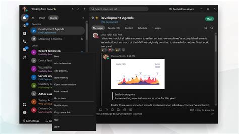 Webex App Shortcut Menus