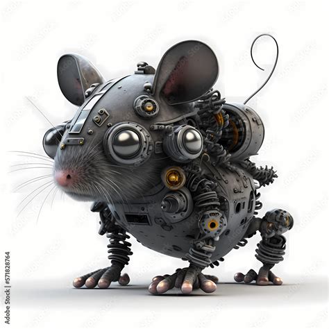 Rat Rat Robot Mouse Cyborg Robot Cyborg Stock Illustration Adobe Stock