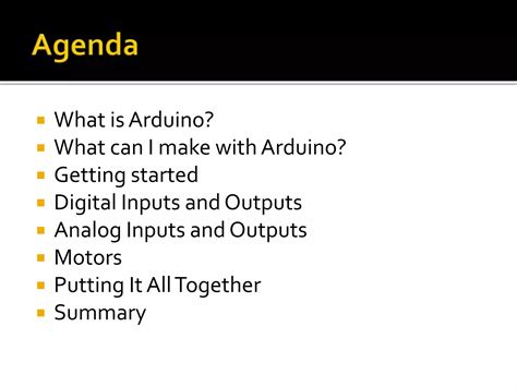 Arduino Workshop Slides Pptx Arduino Workshop Slides Pptx