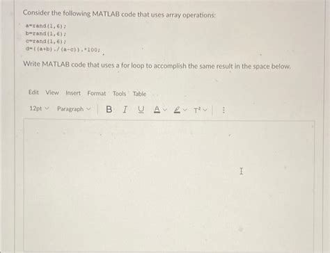 solved considering the following matlab code arrand 5 1