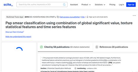 Pap Smear Classification Using Combination Of Global Significant Value