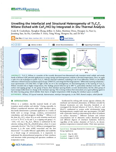 pdf unveiling the interfacial and structural heterogeneity of ti3c2tx
