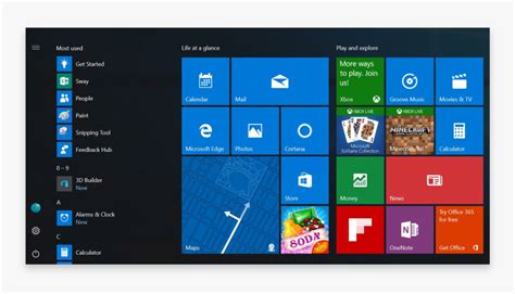 Windows Start Menu HD Png Download Kindpng