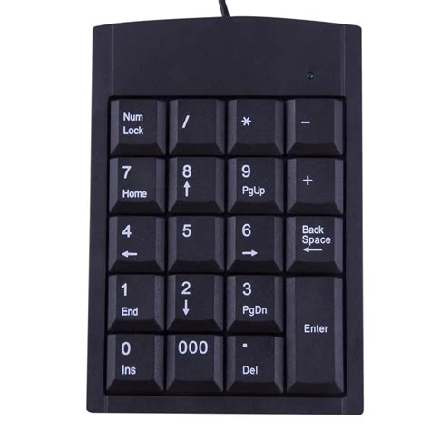 Mini Usb Keyboard Usb Wired Numeric Keyboard Keypad Adapter 19 Keys For Laptop Gk Discount