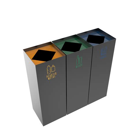Cimon Pc Classic Set Of Recycle Bins Made Of Sheet Metal Binsignia®