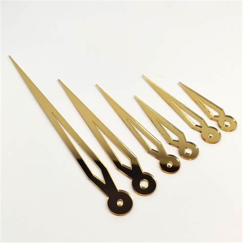 Mirroredcolored Acrylic Hands For Wall Clocks Diy With Second Hand Pin