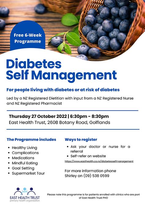 Diabetes Self Management East Health Trust