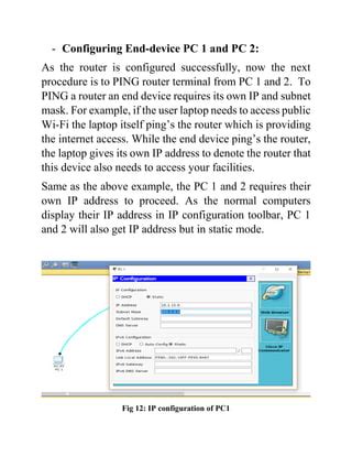Report On Routing Interface Configuration PDF