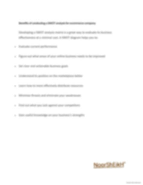 SOLUTION Swot Analysis Software Engineering Studypool