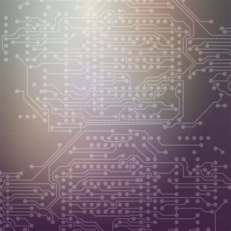 Microchip Background Electronic Circuit Eps10 Stock Vector