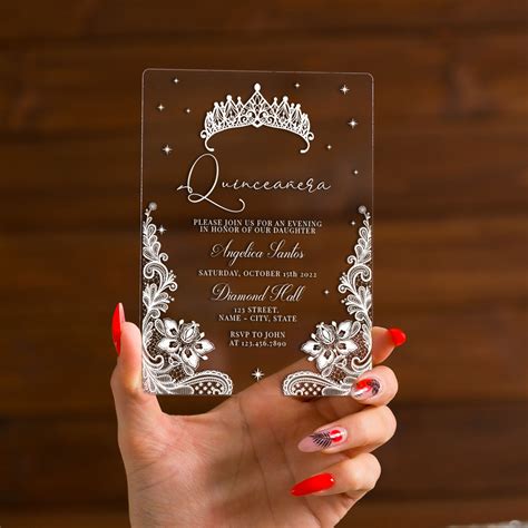 Simple Quinceañera Invitation Mis Quince Invite Etsy