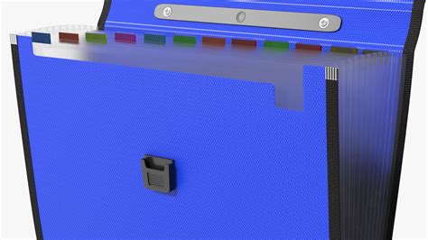 Expanding File Folder Blue Open 3d Model 29 3ds Blend C4d Fbx Max Ma Lxo Obj Free3d