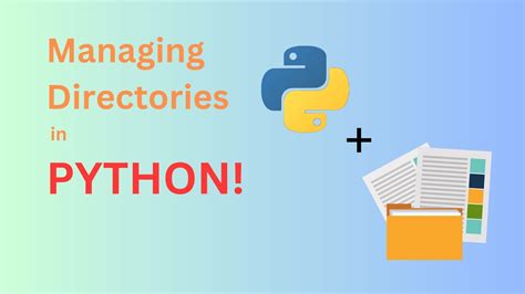 Managing Directories Youtube