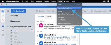Setup Out Of Office And Automatic Replies In Outlook Mac In 8 Steps