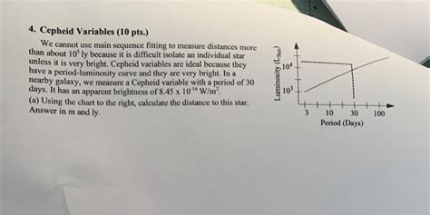 Cepheid Variables Pts We Cannot Use Main Chegg Com