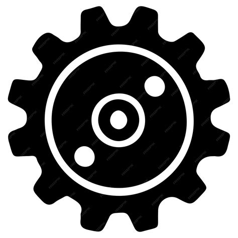 Premium Vector Gear Setting Outline Icon For Apps Websites Logo Gear Symbol Black Line