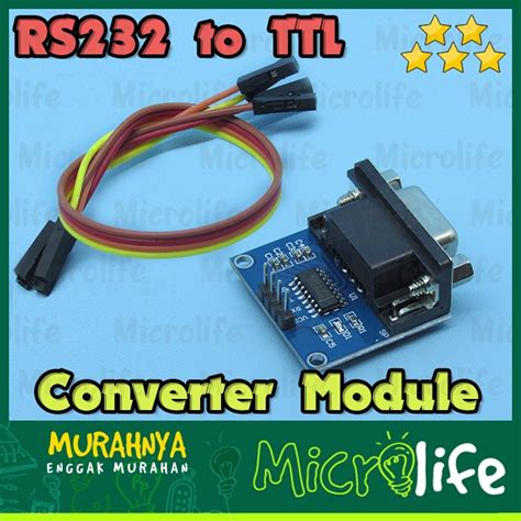 Jual RS232 To TTL Converter Module COM Serial Board MAX3232 Shopee Indonesia