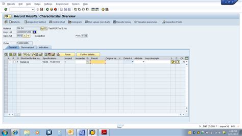 Serial Number Based Results Recording Sap Community