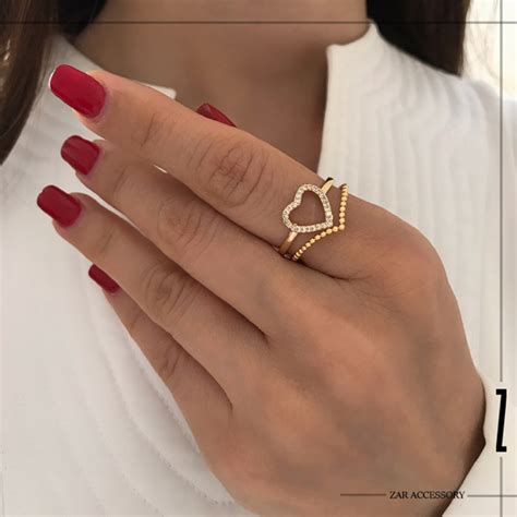 عکس انگشتر جدید دخترانه و معرفی شیک‌ترین انگشترهای دخترانه زر استایل