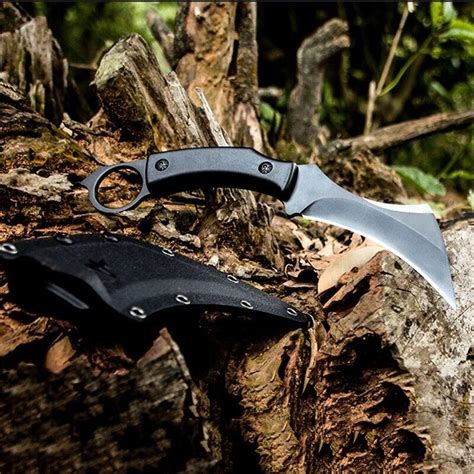 Military Tactical Knife Hunting Combat Karambit Fixed Blade Knife