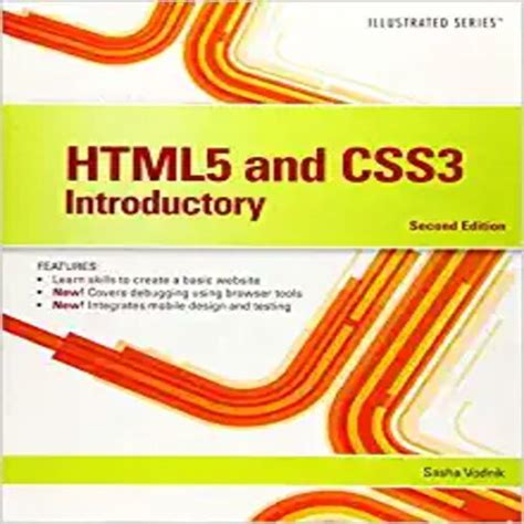 Solution Manual For Html5 And Css3 Illustrated Introductory 2nd Edition Vodnik 1305394054