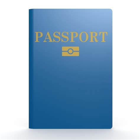 Premium Photo Blue Passport Book
