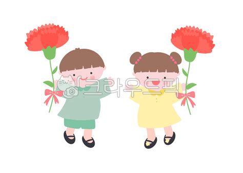 카네이션 어버이날 카네이션일러스트 어린이 스승의날 사진 이미지 일러스트 캘리그라피 냐옹친구작가