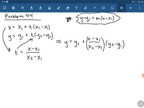 Solved Write Parametric Equations For The Given Curve For The Given Definitions Of X Line