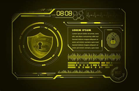 Premium Photo Hud Padlock Digital Cyber Security