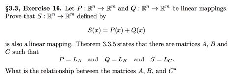 Solved 83 3 Exercise 16 Let P R RM And Q R R Be Chegg Com