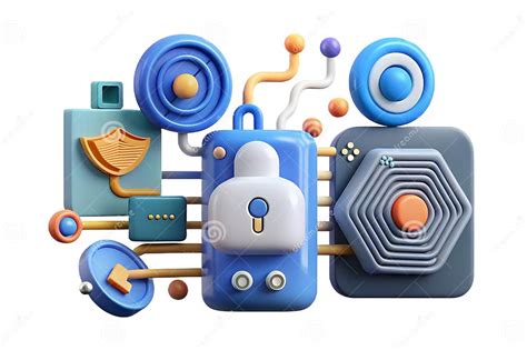 Flat Ai Driven Digital Identity Elements Concept As Abstract Elements Featuring Digital Identity