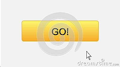 Go Web Interface Button Clicked With Mouse Cursor Different Color Choice Stock Video Video Of