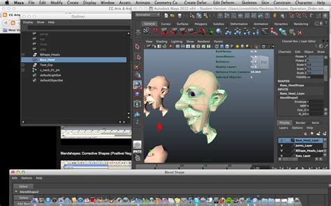 Exhale Maya Tutorials Blend Shapes