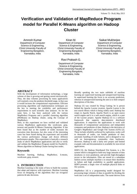 Pdf Verification And Validation Of Mapreduce Program Model For · Behind The Apache Lucene