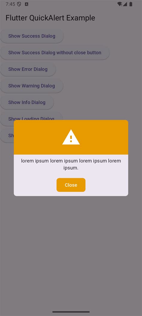Flutterquickalert Flutter Package