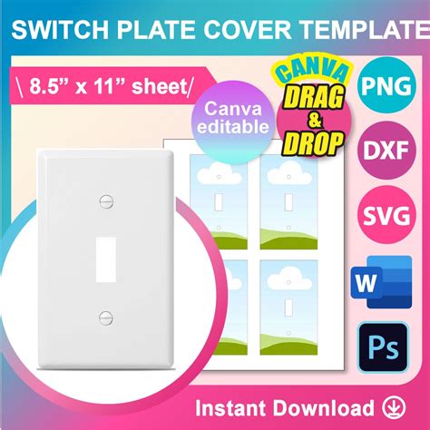 Light Switch Plate Template