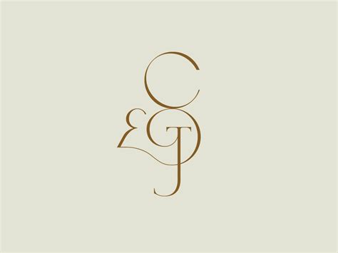 Candj Monogram By Helena Olson On Dribbble