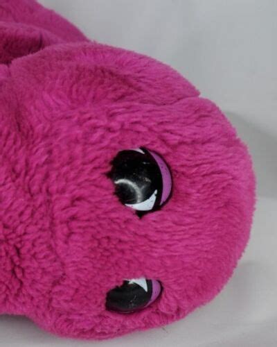 Vintage Barney Puppet 1992 Purple Dinosaur Soft Plush Stuffed Animal