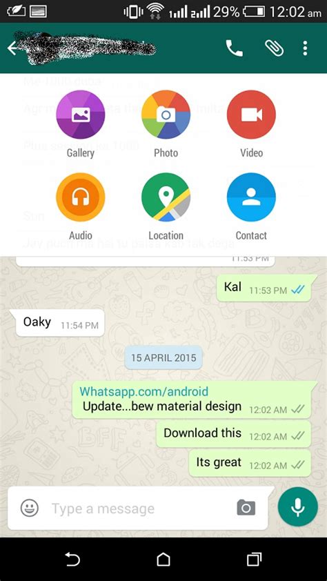 Whatsapp For Android Gets Material Design Makeover Maktechblog