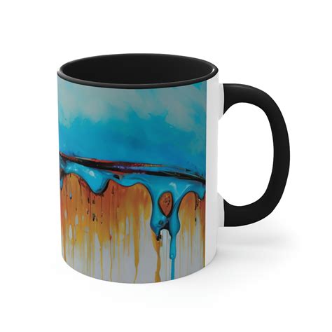 Ceramic Coffee Mug Original Abstract Art Unique Artwork Coffee Or Tea Mug Java Drip Makers