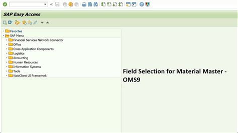 How To Create Field Reference For Material In Sap Mm Youtube