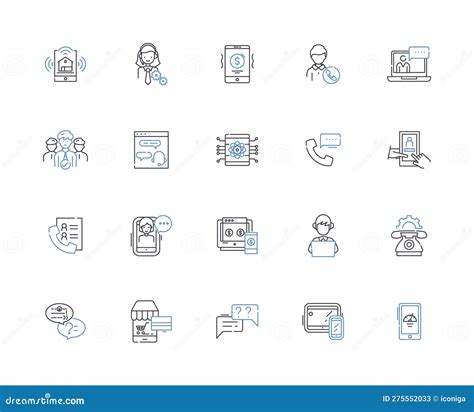 Wireless Line Icons Collection Bluetooth Wifi Cellular Radio Nfc Ethernet Infrared Vector