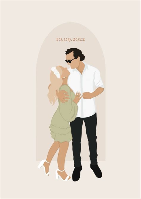 A Man And Woman Standing Next To Each Other In Front Of A Wall With The Words Love