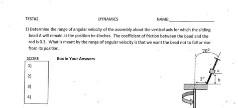 Solved Determine The Range Of Angular Velocity Of The