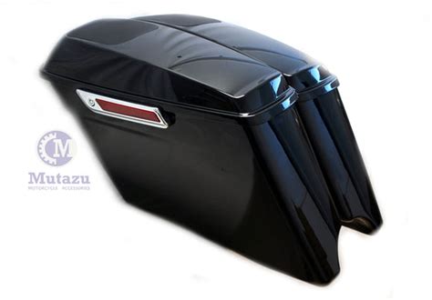 Vivid Black Cvo Extended Stretched Bag W 6x9 Speaker Lids For 2014 Up