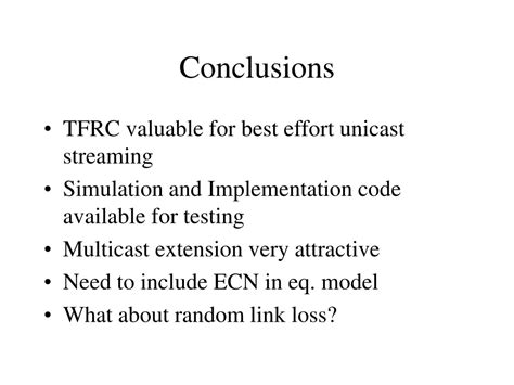 Ppt Tfrc Tcp Friendly Rate Control Using Tcp Equation Based Congestion Model Powerpoint