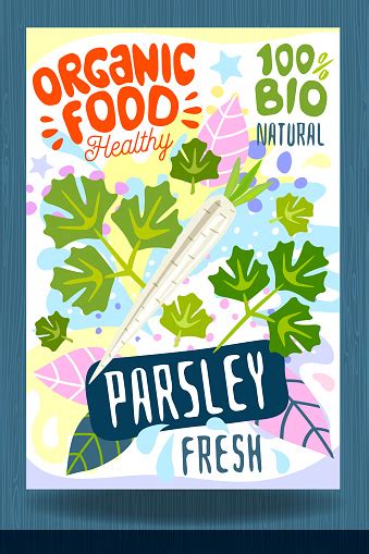 추상 스플래시 식품 라벨 템플릿입니다 다채로운 브러시 스트로크 야채 과일 향신료 패키지 디자인 파슬리 허브 잘 익은 유기농 신선함 감자 칩에 대한 스톡 벡터 아트 및 기타