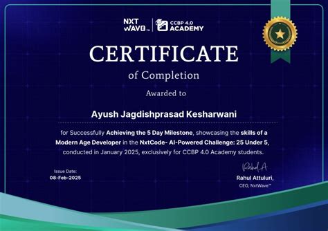 Nxtwave Ccbp4academy Codingchallenge Ai Learning Growth Ayush Kesharwani